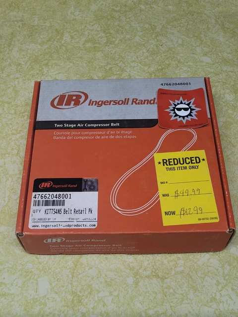 INGERSOLL RAND REPLACEMENT Two Stage Compressor Belt for Model TS4N5 ... INGERSOLL RAND REPLACEMENT Two Stage Compressor Belt for Model TS4N5 ...