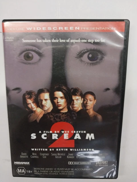 SCREAM 2 (DVD, 1997) Neve Campbell David Arquette Region 4 Horror cj176 ...