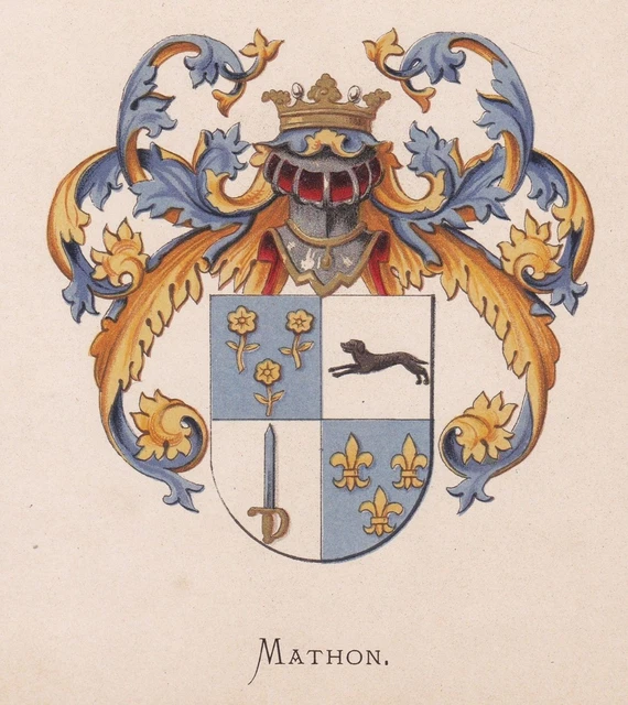 MATHON WAPEN WAPPEN coat of arms blason Nederland heraldry Heraldik EUR ...