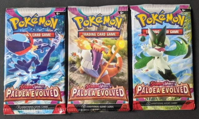 POKÉMON TCG S&VT Paldea Evolved Booster Pack Starter Art Set - NEW ...