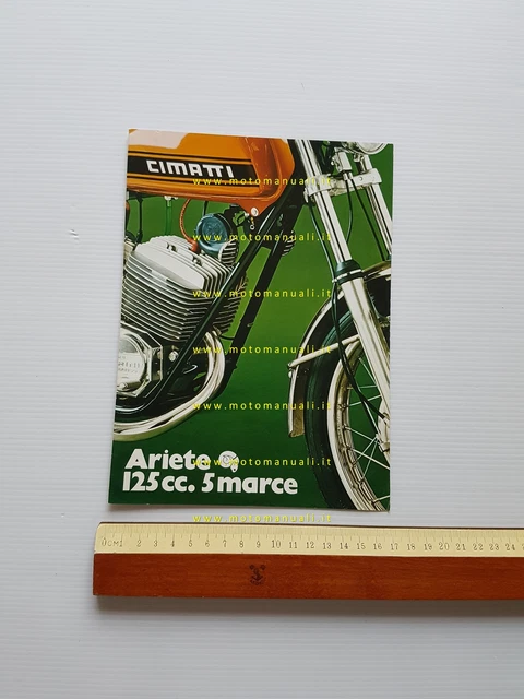 CIMATTI ARIETE 125 1972 depliant ITALIANO originale brochure EUR 18,00 ...