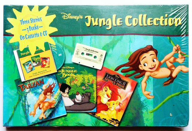 WALT DISNEY JUNGLE Collection Jungle Book Tarzan Lion King 3 Books ...