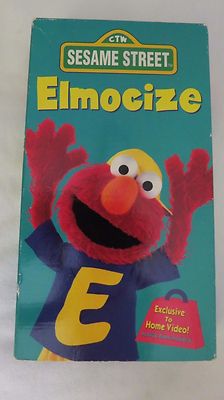 CTW~SESAME STREET~ ELMOCIZE~ VHS, 1996 ~ Elmo's Exercise Camp for Kids ...