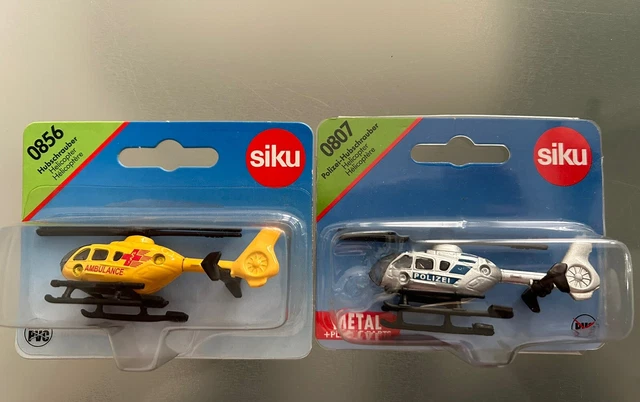 SIKU 0807 HUBSCHRAUBER Set: Polizei 0807 & Rettungshubschrauber 0856 NEU/OVP EUR 4,90 - PicClick DE