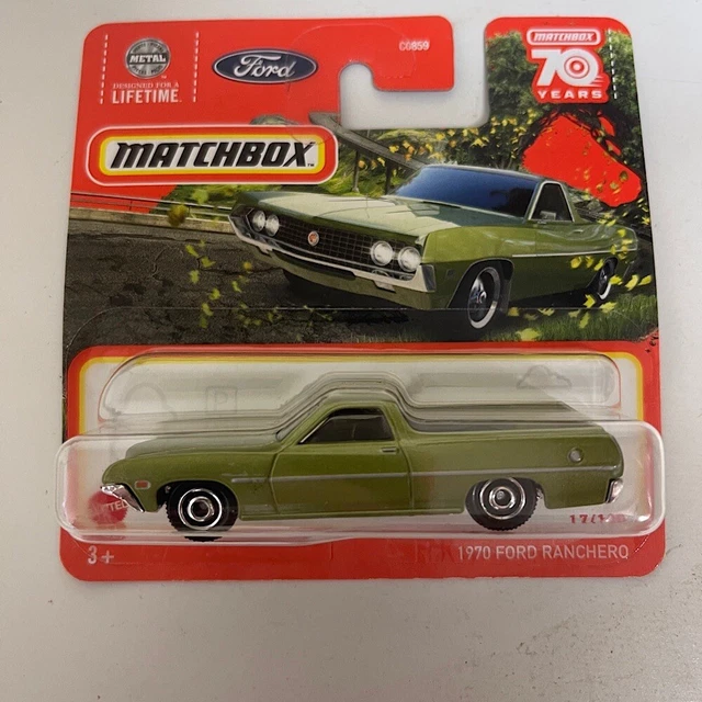 MATCHBOX 2023 - 1970 Ford Ranchero - Green - Short Card - Case C £2.49 ...