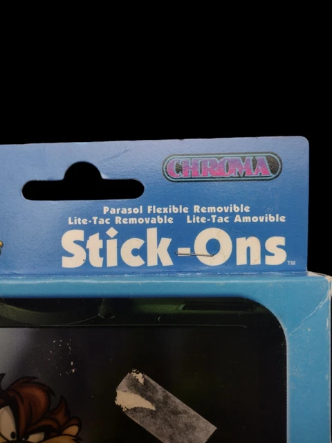 VINTAGE CHROMA STICK-ONS Taz Tasmanian Devil Looney Tunes Window ...