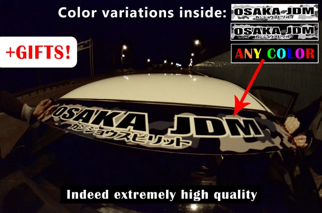 KANJOZOKU OSAKA JDM Camo Windshield Banner Sticker Decal No Good Racing ...