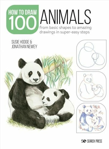 HOW TO DRAW 100 Animals From Basic Shapes to Amazing Drawings i ...
