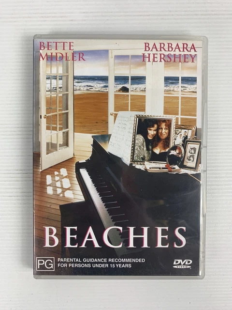 BEACHES DVD R4 Bette Midler Barbara Hershey John Heard Mint Disc $6.28 ...
