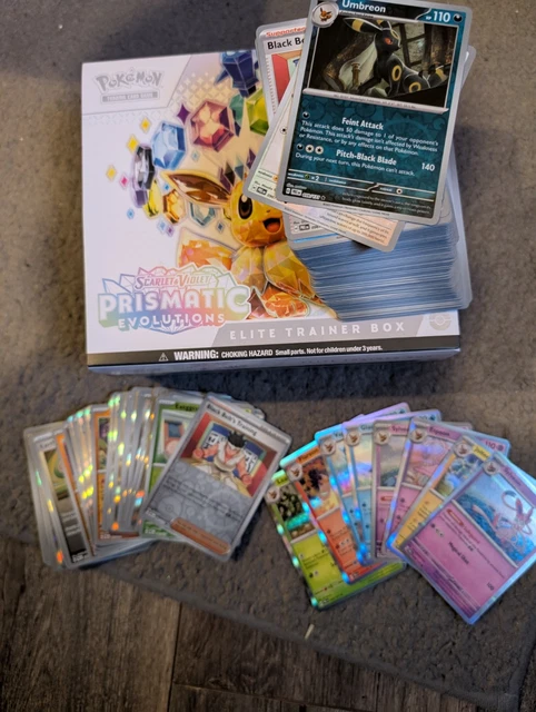 POKEMON TCG - Prismatic Evolutions ETB - Elite Trainer Box (OPENED) EUR ...