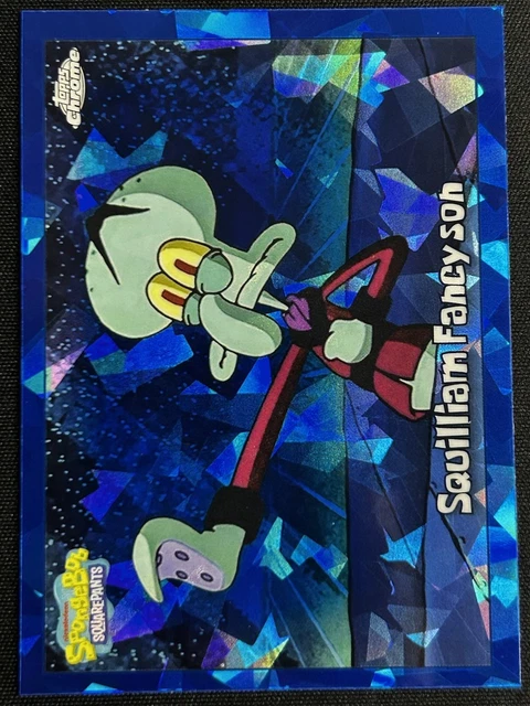 2025 TOPPS CHROME SpongeBob SquarePants Sapphire Squilliam Fancyson #13 ...