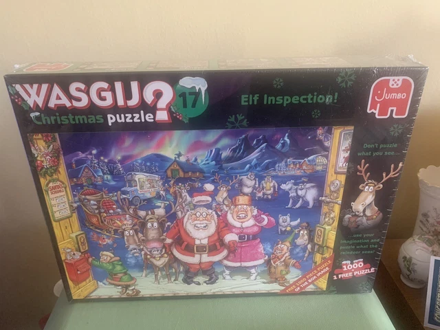 JUMBO WASGIJ CHRISTMAS 17, 2 X 1000 Piece Jigsaw Puzzle. Elf Inspection ...