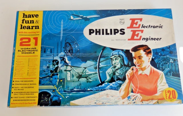 PHILIPS EE20 ELECTRONIC Engineer Construction Kit Vintage 1960s Educational Toy £22.99 - PicClick UK