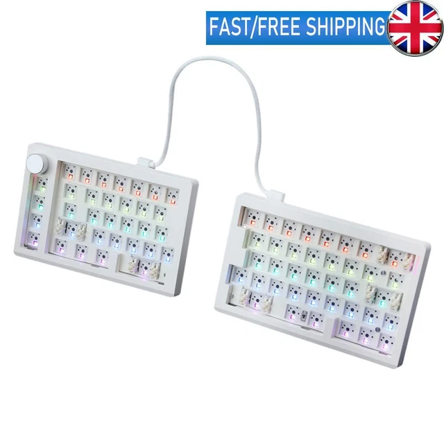 SPLIT MECHANICAL KEYBOARD Kit Backlight Ergonomics Game Keyboard for ...