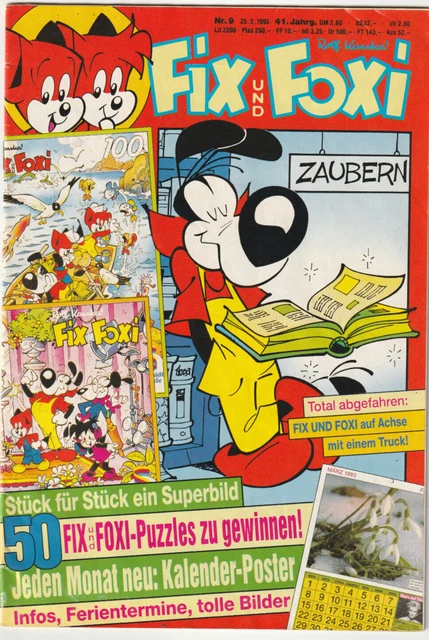 FIX & Foxi 41.Jahrg. #09/1993, Pabel 1993 | COMIC EUR 2,50 - PicClick DE