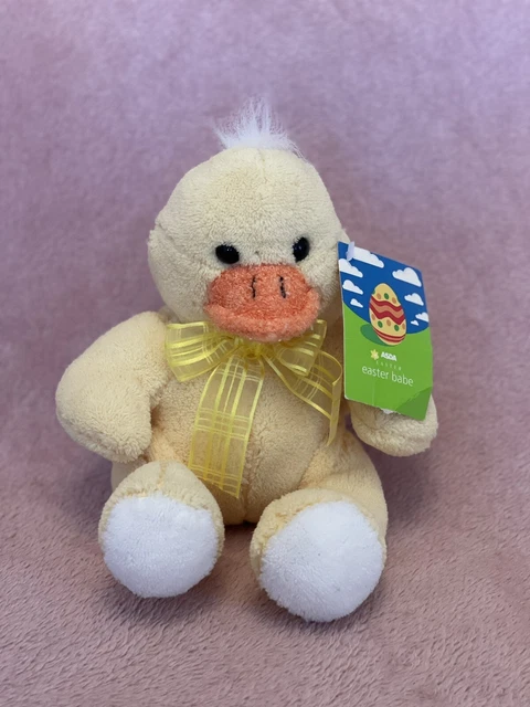 EASTER GIFT ASDA Yellow Duck 7” Tall Duckling Yellow Ribbon £8.98 ...