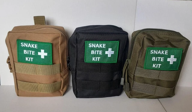 PREMIUM SNAKE BITE Kit First Aid ARTG Registered, MOLLE Pouch 3 Colours ...