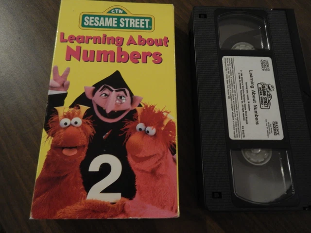 LEARNING ABOUT NUMBERS Sesame Street Vhs The Count 1986 Big Bird Kids ...