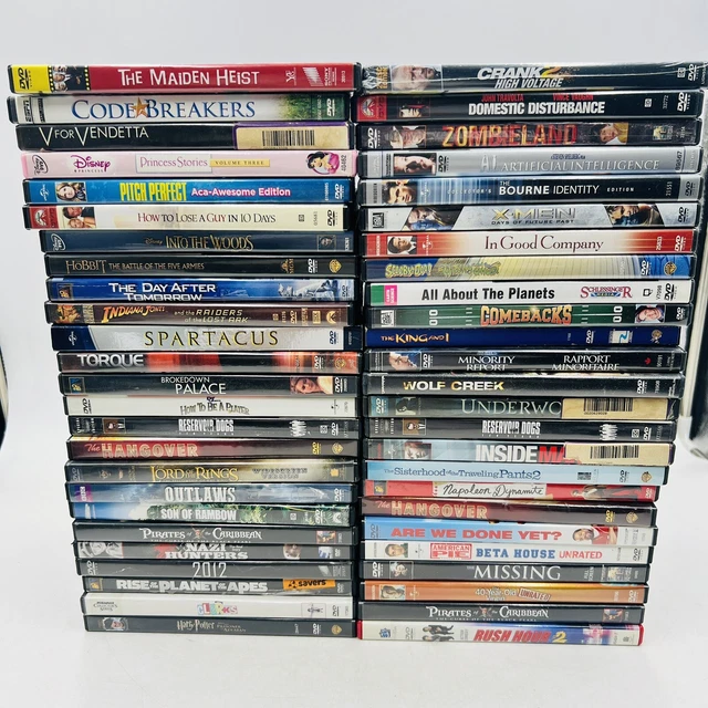 LOT OF 50 DVDs - Wholesale / Bulk DVDs Lot - A-List DVD Movies - AS ...