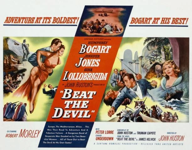BEAT THE DEVIL Lobby Card Humphrey Bogart Gina Lollobrigida OLD MOVIE ...