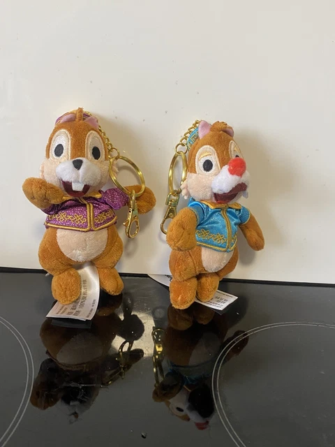 SHANGHAI DISNEY GRAND Opening Chip & Dale Plush Keychains - Retired £12 ...