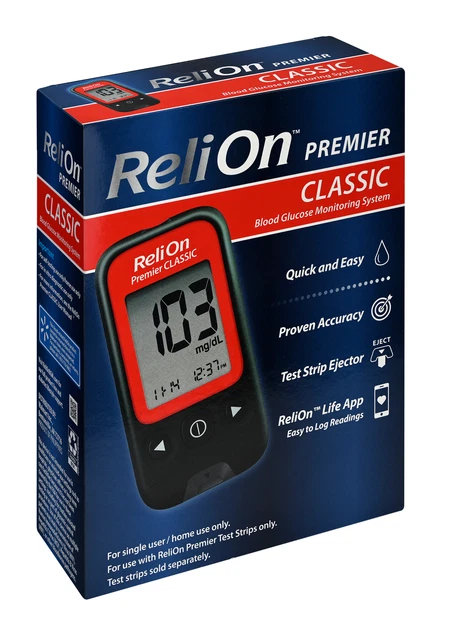 RELION PREMIER CLASSIC Blood Glucose Monitoring System EUR 14,58 ...
