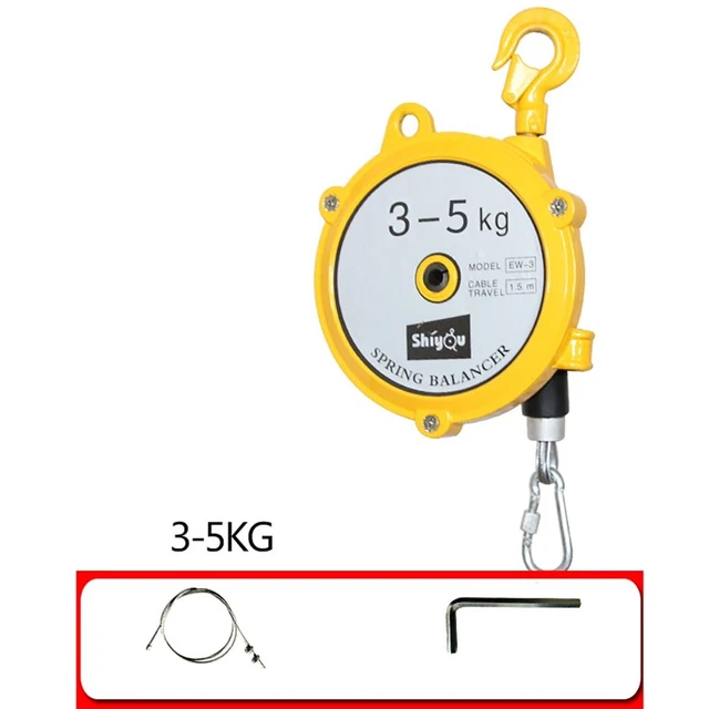 3-5KG SPRING BALANCER Self-locking Tower-Type Lifting Hook Spring ...