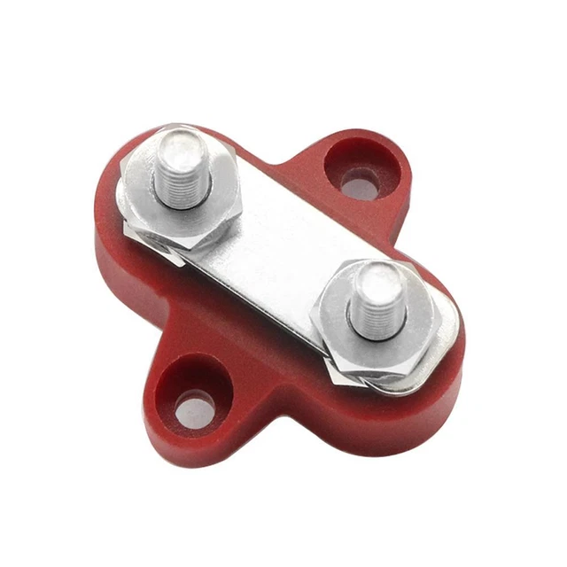 BUS BAR TERMINAL Block Heavy Duty Dual M6 Power Distribution Stud (Red) Hot EUR 6,60 - PicClick DE