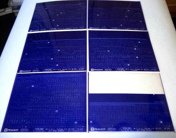 Peugeot 306 N5 Parts Catalogue On Microfiche Set Of 6 June 2001 New