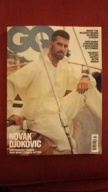 BRITISH GQ MAGAZINE February 2025 - Novak Djokovic, Danny Dyer, Adrian ...