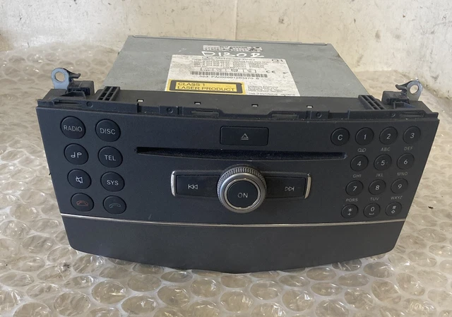MERCEDES-BENZ W204 C Class Stereo Cd Player Radio Head Unit A2049068901 ...