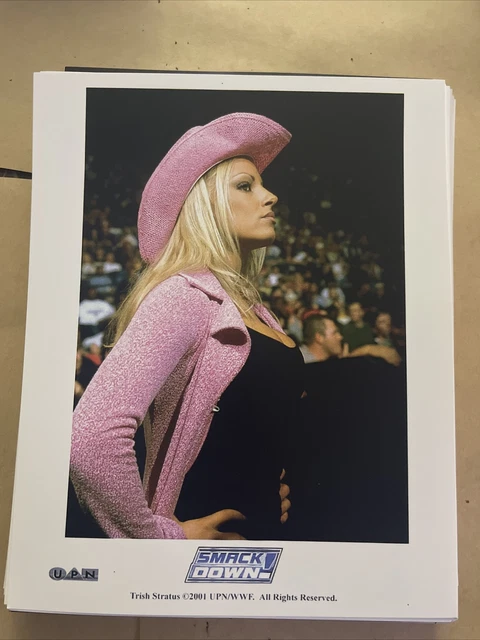 TRISH STRATUS UPN Vintage WWE WWF WCW Divas Wrestling 8x10 Promo Foto ...