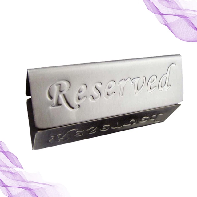 TABLE NOMBRE SIGNES Table Réservée Cartes Des Places Réservées Signes ...