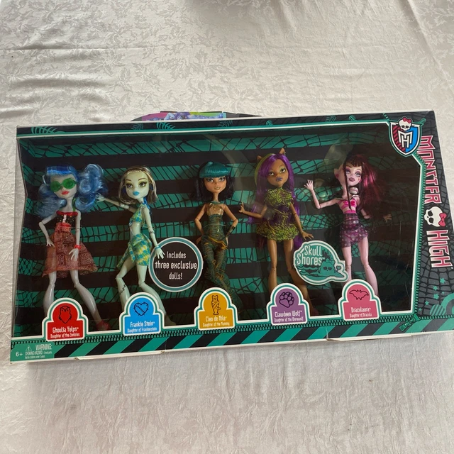 MONSTER HIGH SKULL Shores 5 Pack NIB $350.00 - PicClick AU