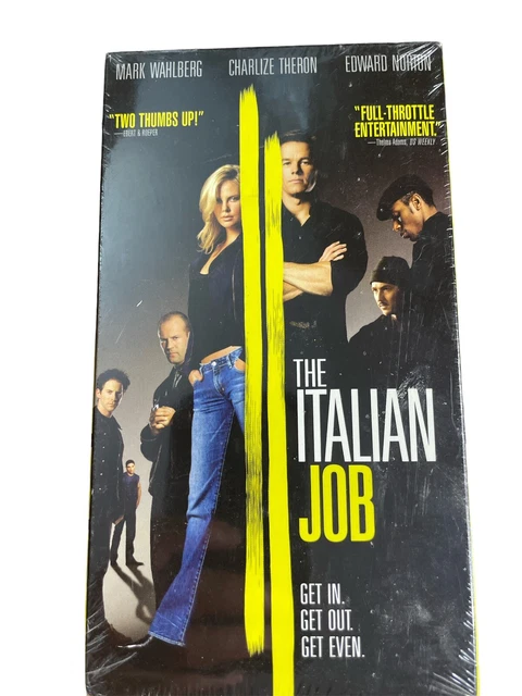 THE ITALIAN JOB (VHS 2003 Full Frame) Sealed Mark Wahlbeeg Ed Norton £7 ...