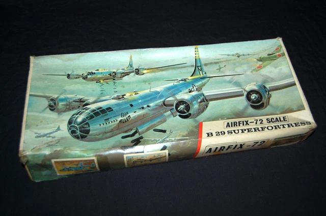 AIRFIX 1/72 BOEING B-29 Superfortress Model Kit 1966 Red Stripe First ...