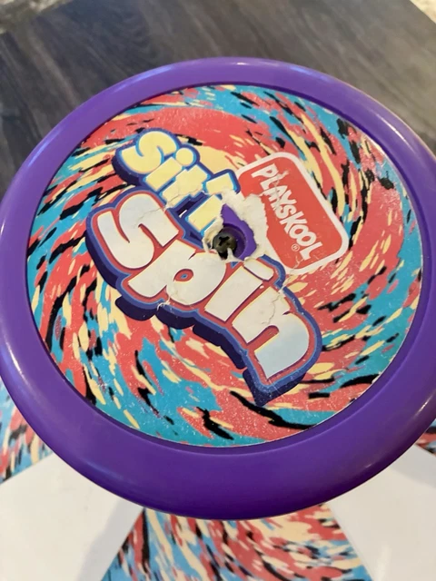 VINTAGE PLAYSKOOL SIT N Spin Ride on Toy 1973 Tonka Kids Works White ...