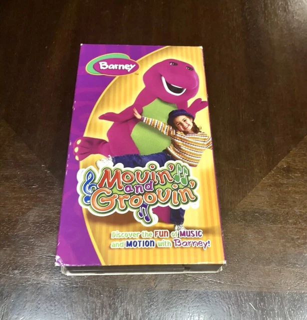 BARNEY MOVIN’ AND Groovin’ VHS Tape 2004 Purple Slipsleeve Case Fun ...