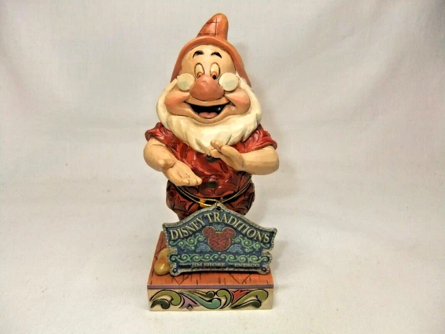 DISNEY JIM SHORE Showcase Snow White Clap Along Doc Dwarf With Tag ...