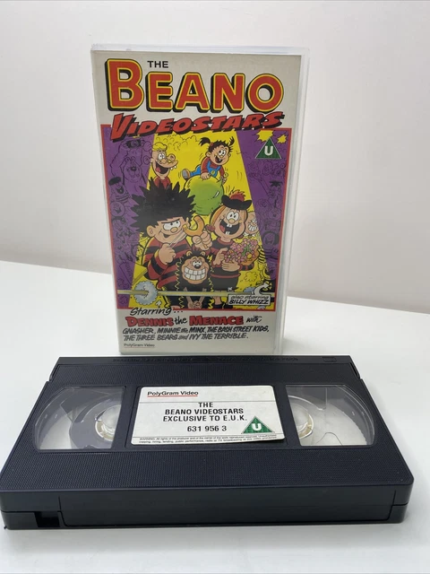 THE BEANO VIDEOSTARS - VHS PAL 1994 vintage video cartoon Dennis the ...