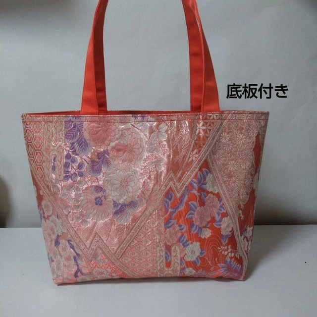 FUKURO OBI REMAKE Tote Bag Matsukawa Hishi Kissho Flower Pattern £55.20 ...