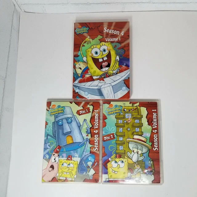 SPONGEBOB SQUAREPANTS SEASON 4 Volume 1 DVD Box Set $19.99 - PicClick CA