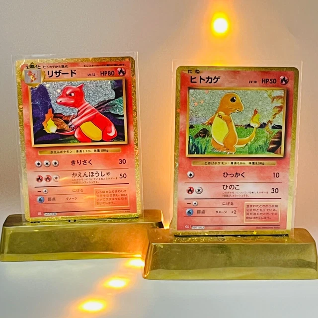 CARTE POKÉMON CLASSIQUE Charmander 001/032 & Charmeleon 002/032 Japon ...