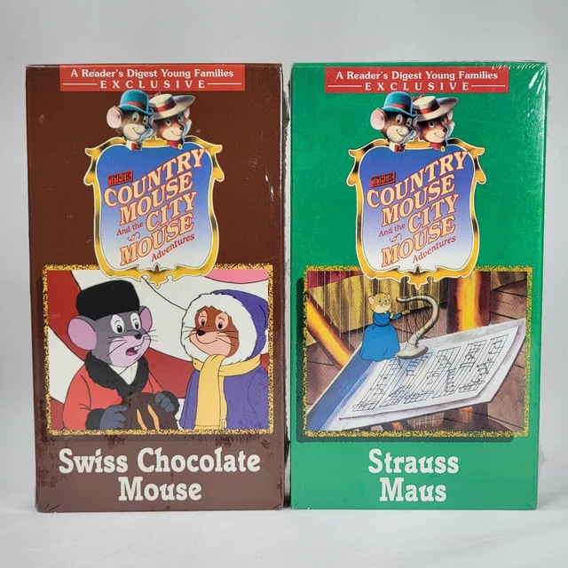 COUNTRY MOUSE AND the City Mouse Adventures VHS Strauss Maus & Swiss ...