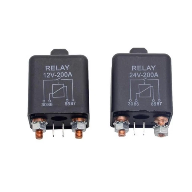 CAR TRUCK AUTOMOTIVE high current relay 12V/24V/48V 200A 2.4W ...