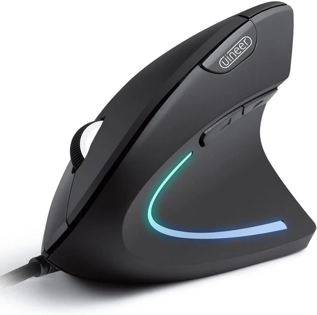 MOUSE VERTICALE CABLATO, Mouse Ergonomico con Filo,4 DPI regolabili ...