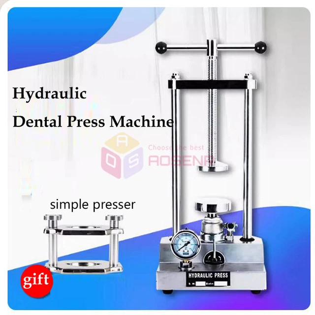 DENTAL LAB HYDRAULIC Press Machine Denture Molding Pressure Flask ...
