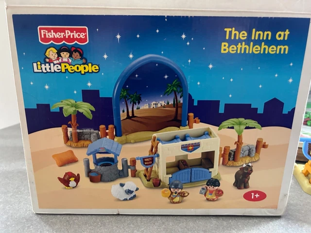 FISHER PRICE LITTLE People The Inn at Bethlehem Nativity Set N6012 ...