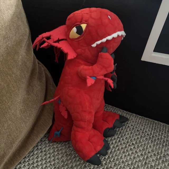 10& ENVI JURASSIC World Dominion Red Pyroraptor Soft Toy Plush £10.03 ...