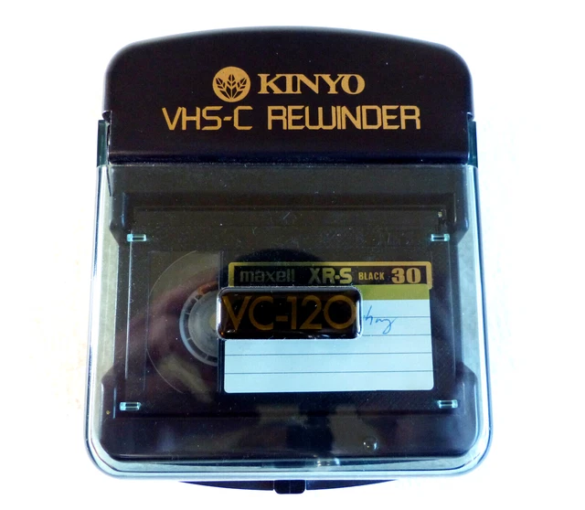 KINYO VC120 REWINDER VHS-C, S-VHS-C Videokassetten Rückspulgerät, OVP EUR 69,99 - PicClick FR